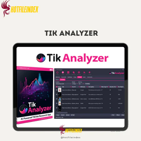 Buy Tik Analyzer + OTOs All Bonus $20.00 - HotFileIndex